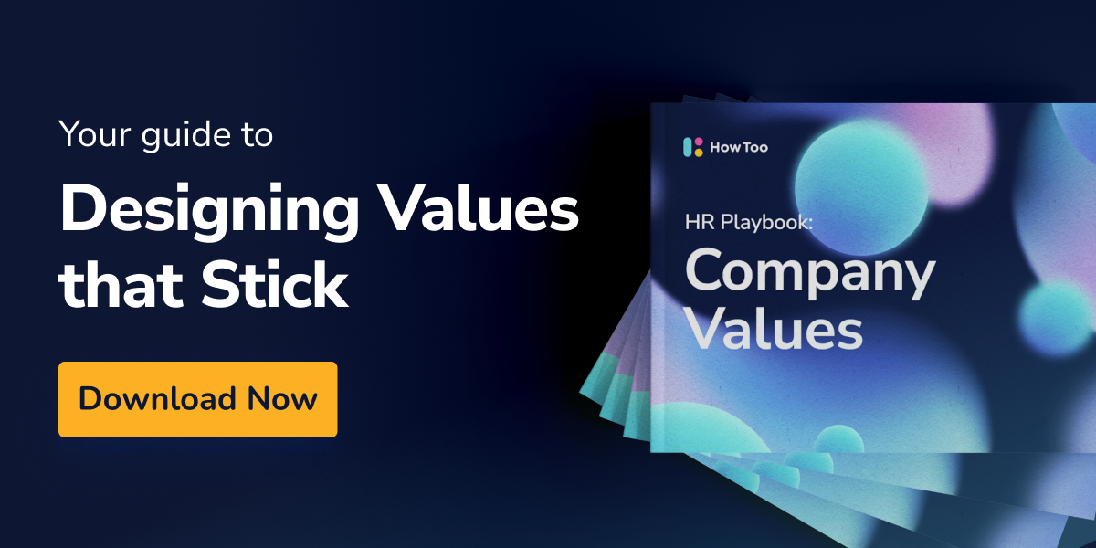 Download our guide to company values that stick